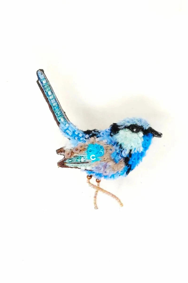 Splendid Fairy Wren Brooch Pin – CHRISTINE ALCALAY Boutique